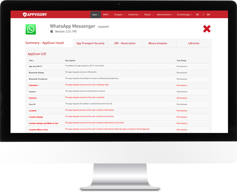 APPVISORY – Mobile Security & App Risk Management